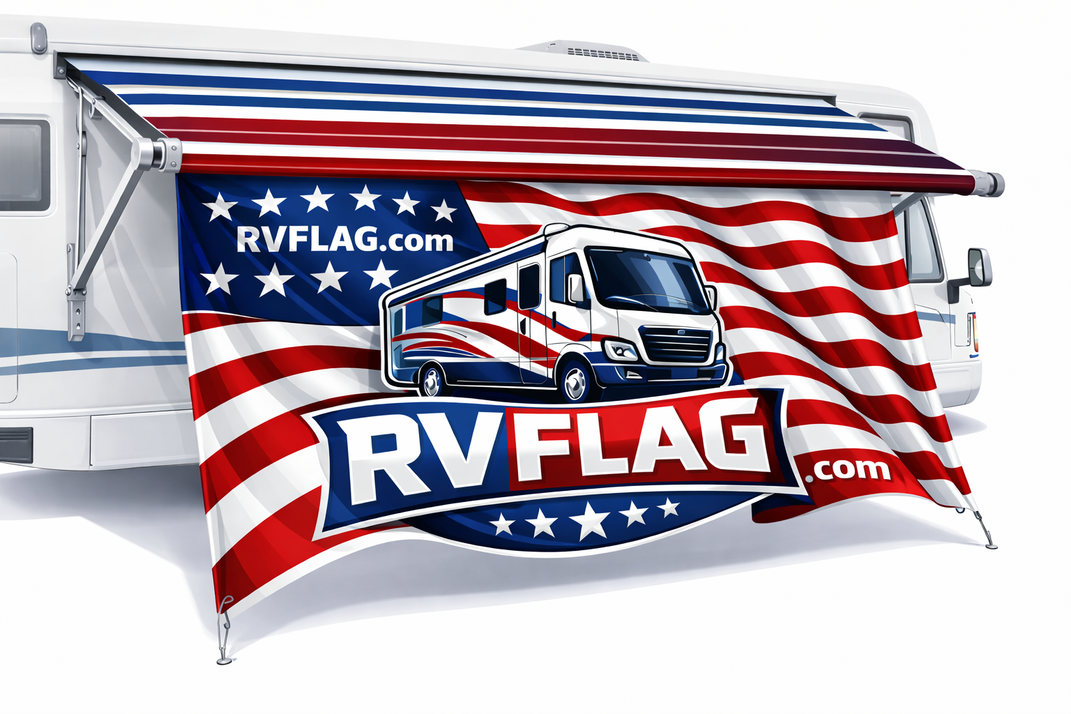 RVFlag - The Original Integrated RV Awning Flag System